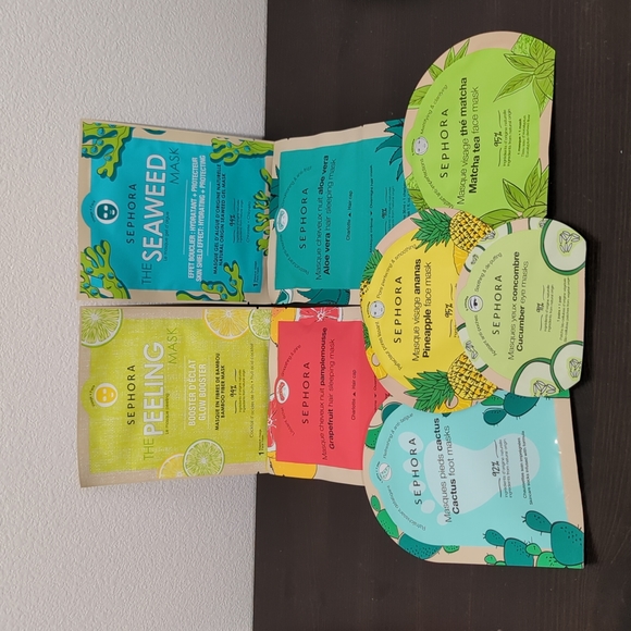 Sephora | Skincare | 8 Sephora Sheets Masks For Eye Face Foot Hair ...